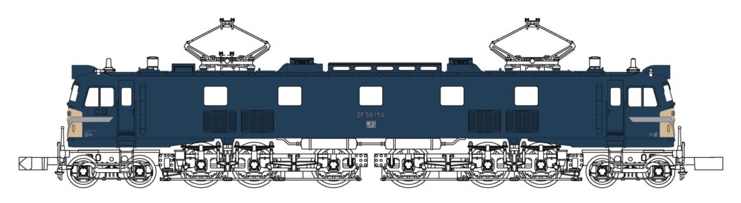 KATO EF58 150 京都鉄道博物館展示車両 (KATO京都駅店専用パッケージ) 品番：3049-Y | NGaugeJP - 横濱模型